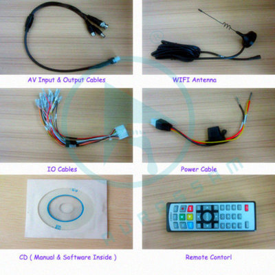 GPS 3G Wi-Fi HDD Mobile DVR Support 1TB Hard Disk & 64GB SD Card