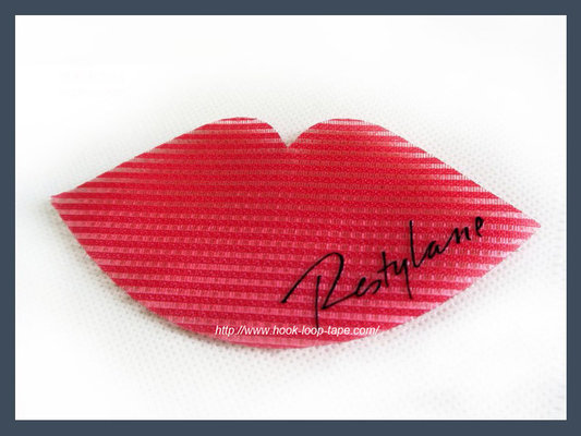 Lip fringe hook and loop