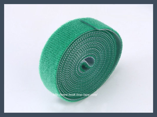 Fashion back to back wire arrangement velcro cable tie,green