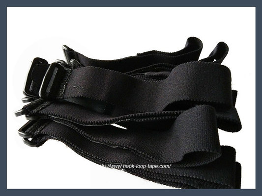 hot selling buckle hook and loop cable tie,black