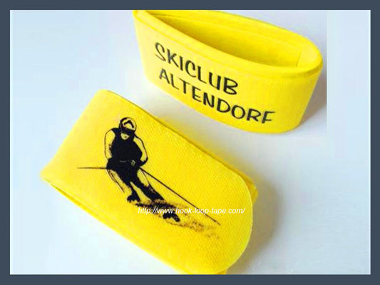 Snowboarding velcro fixed belt hook and loop fastener