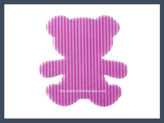 Manufacture product design lovely bear fringe hook & loop velcro