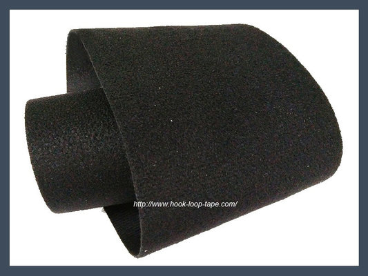High quality soft nylon loop hook loop fastener,black