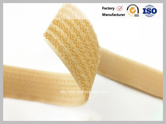 tan velcro Self Adhesive One Sided hook and loop Fastener Nylon Hook and Loop Tape
