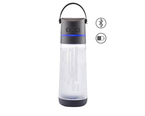 2 in 1 water bottle with bluetooth speaker,smart water bottle,220z,100% BPA free,outdoor water bottles supplier
