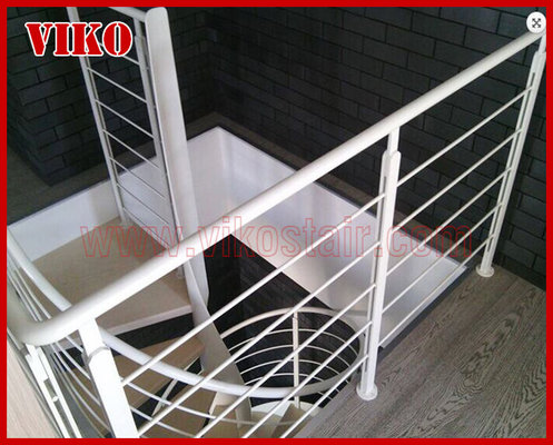 Spiral Staircase VH15S Tread Beech 304 Stainless Steel  Spiral Stainless Steel Stair  Handrail Railing Glass