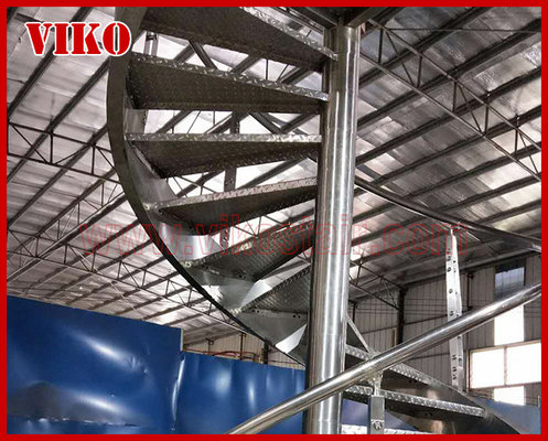 Spiral StaircaseVH28S  Spiral Stainless Steel Stair Tread 304 Stainless Steel Curved Glass Handrail 304 Stainless Steel
