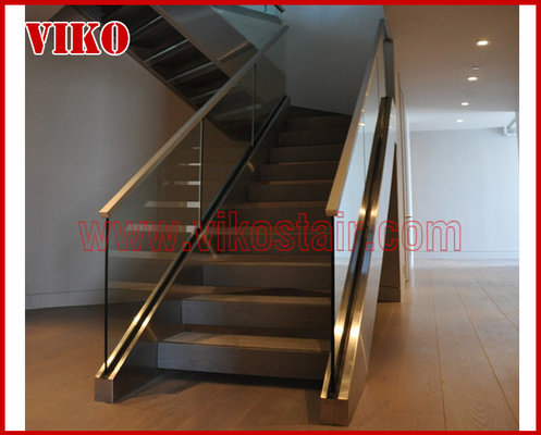 Double Steel Plate Staircase VK28S ，Wooden ，Beech Tread , Carbon Steel Stringer, Stainless Steel, Power Coated,