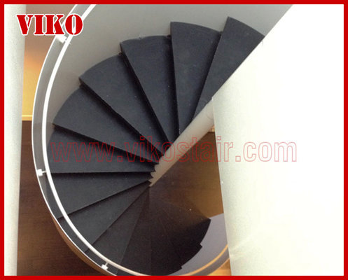 Spiral StaircaseVH46S Tread304Stainless SteelAluminum Baluster Glass Handrail Carbon SteelPowder-coated