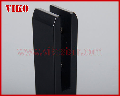 Glass Spigot VK59 Swimming Pool Fence Design Tempered Glass 304 Stainless steel Satin Black Glass Spigot Square