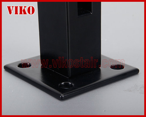 Glass Spigot VK59 Swimming Pool Fence Design Tempered Glass 304 Stainless steel Satin Black Glass Spigot Square