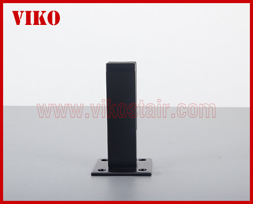 Glass Spigot VK59 Swimming Pool Fence Design Tempered Glass 304 Stainless steel Satin Black Glass Spigot Square