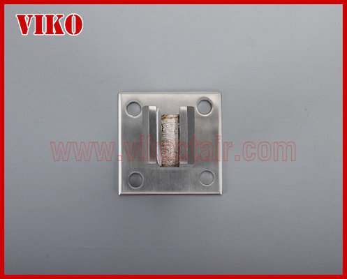 Glass Spigot VK60 Design Swimming Pool Fence Tempered Glass 304 Stainless steel Satin Black Glass Spigot Square Mirror
