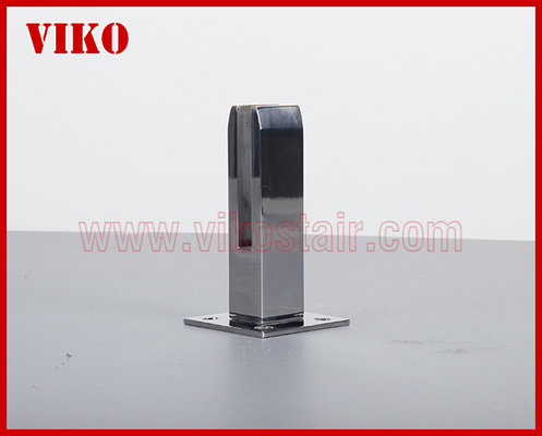 Glass Spigot VK61 Mirror Design Swimming Pool Fence Tempered Glass 304 Stainless steel Satin Black Glass Spigot Square