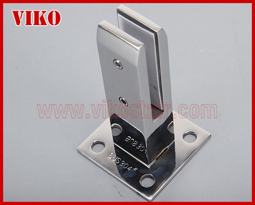 Glass Spigot VK61 Mirror Design Swimming Pool Fence Tempered Glass 304 Stainless steel Satin Black Glass Spigot Square