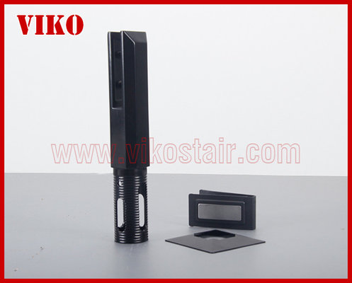 Glass Spigot VK62B Black Glass Spigot Square Design Swimming Pool Fence Tempered Glass 304 Stainless steel Satin