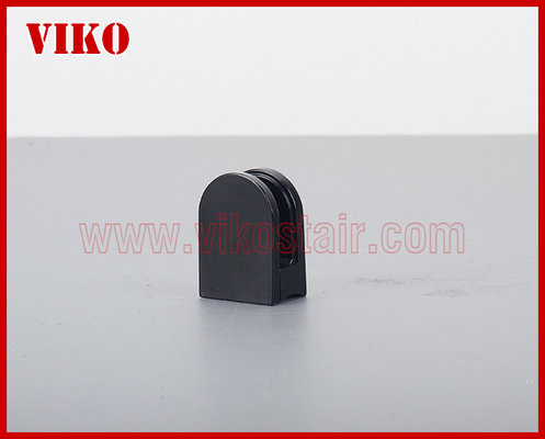 Black D Clam VK63B Black D Clamp Glass Spigot Square Design Swimming Pool Fence Tempered Glass 304 Stainless steel Satin