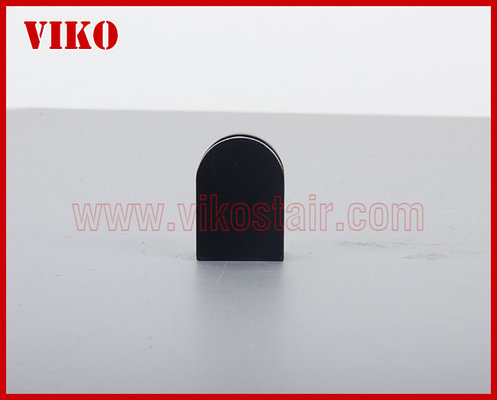 Black D Clam VK63B Black D Clamp Glass Spigot Square Design Swimming Pool Fence Tempered Glass 304 Stainless steel Satin