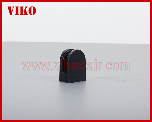 Black D Clam VK63B Black D Clamp Glass Spigot Square Design Swimming Pool Fence Tempered Glass 304 Stainless steel Satin