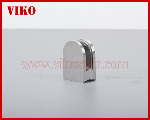 D Clamp GlassVK64  D Clamp Glass Spigot Square Design Swimming Pool Fence Tempered Glass 304 Stainless steel Satin
