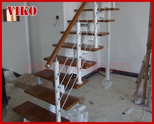 Steel Cable Stair VK73SC Handrail Beech 304 Stainless Steel Aluminum Baluster  Treed BeechGlass Carbon SteelPowder-coate
