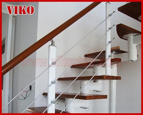 Steel Cable Stair VK73SC Handrail Beech 304 Stainless Steel Aluminum Baluster  Treed BeechGlass Carbon SteelPowder-coate