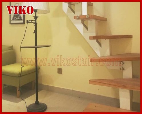 Steel Cable Stair VK90SC  WoodenHandrail  Treed American Oak Carbon Powder-coate Aluminum304 Stainless Steel