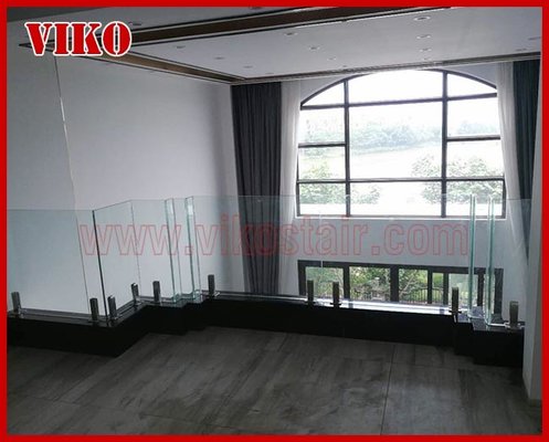 Glass Spigot For Glass Railing VH99SB GlassSpigot 304 stainless steel Tempered glass Railing UChannel Cap Handrail Clean