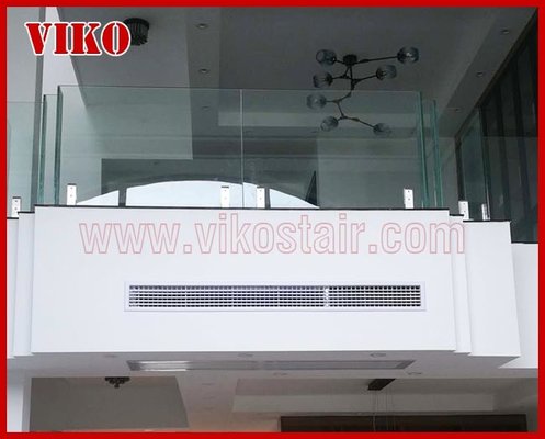 Glass Spigot For Glass Railing VH99SB GlassSpigot 304 stainless steel Tempered glass Railing UChannel Cap Handrail Clean