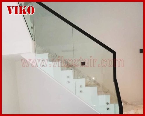 Glass Spigot For Glass Railing VH99SB GlassSpigot 304 stainless steel Tempered glass Railing UChannel Cap Handrail Clean