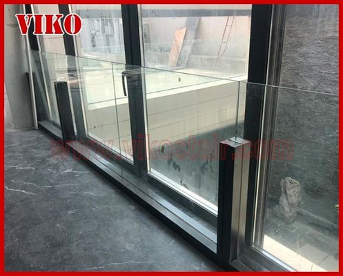 Glass Spigot For Glass Railing VH101SB Tempered glass Railing GlassSpigot 304 stainless steel UChannel Cap Handrail Clea