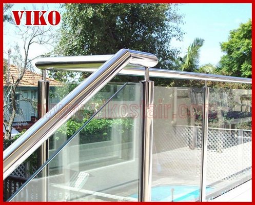 Glass Spigot For Glass Railing VH103SB 304 stainless steel Glass Spigot Tempered glass RailingUChannel Cap Handrail Clea