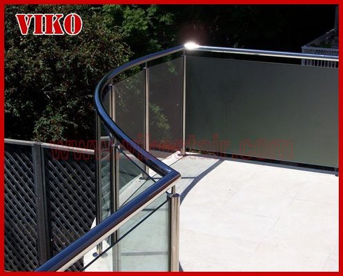 Glass Spigot For Glass Railing VH103SB 304 stainless steel Glass Spigot Tempered glass RailingUChannel Cap Handrail Clea