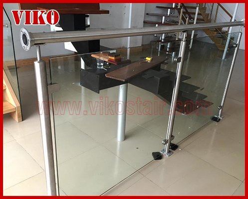 Glass Spigot For Glass Railing VH104SB Cap Handrail 304 stainless steel Glass Spigot Tempered glass RailingUChannel Clea