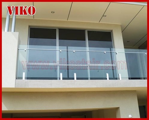 Glass Spigot For Glass Railing VH108SB Tempered glass 304 stainless steel Glass Spigot UChannel Cap Handrail RailingClea