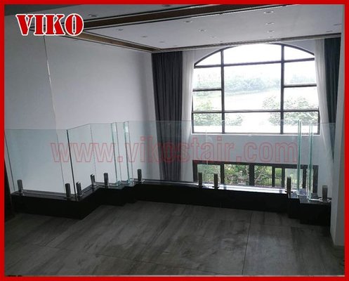 Glass Spigot For Glass Railing VH111SB Glass Spigot Tempered glass 304 stainless steel UChannel Cap Handrail RailingClea