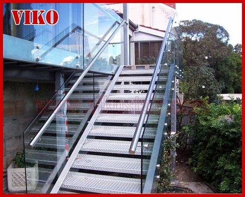 Glass Spigot For Glass Railing VH117SB Tempered glass 304 stainless steel Cap Handrail Glass Spigot UChannel RailingClea