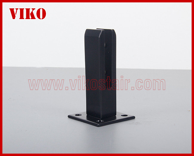 Glass Spigot VK59 Swimming Pool Fence Design Tempered Glass 304 Stainless steel Satin Black Glass Spigot Square