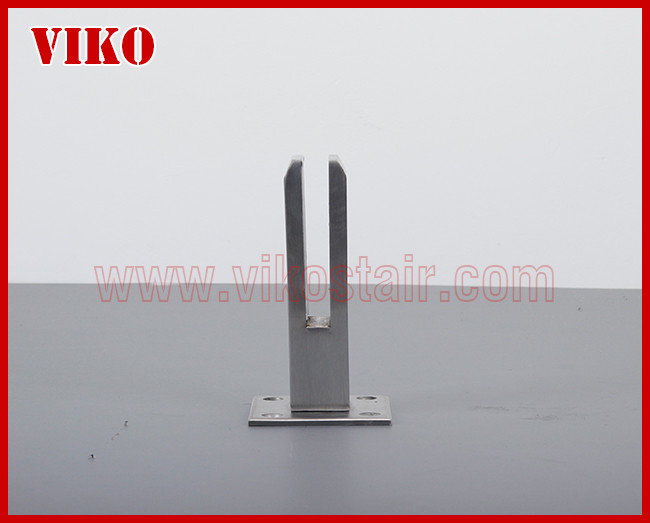 Glass Spigot VK60 Design Swimming Pool Fence Tempered Glass 304 Stainless steel Satin Black Glass Spigot Square Mirror