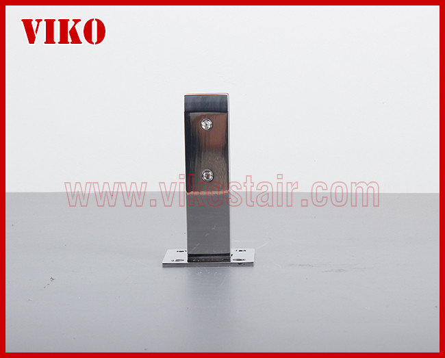 Glass Spigot VK61 Mirror Design Swimming Pool Fence Tempered Glass 304 Stainless steel Satin Black Glass Spigot Square