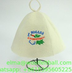 China Wool felt  sauna hats for women and men supplier