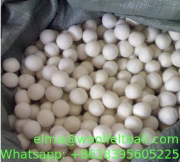 China good quality Colored Pure Genuine 100% Wool Felt Dryer Ball Nepal Felt Balls supplier