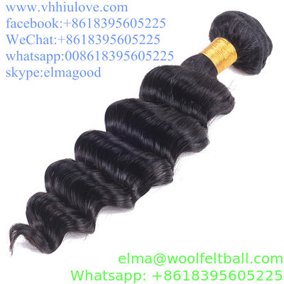 Machine double wholesale100% human hair loose wave supplier