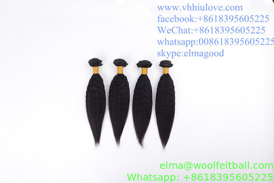 factory price Hair Weaves For Black Women Brazilian 6a kinky straight hair weaving supplier