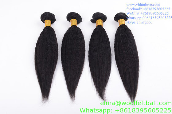factory price Hair Weaves For Black Women Brazilian 6a kinky straight hair weaving supplier