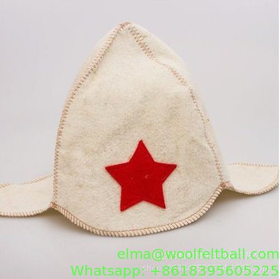 Wool felt  sauna hats for women and men supplier