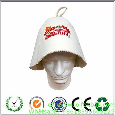 Eco-Friendly Feature 100% sheep wool felt russian banya sauna hat supplier