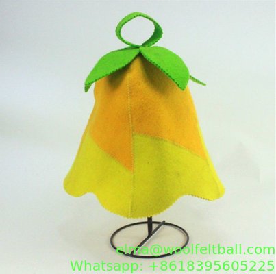 Customed wool felt sauna hats supplier