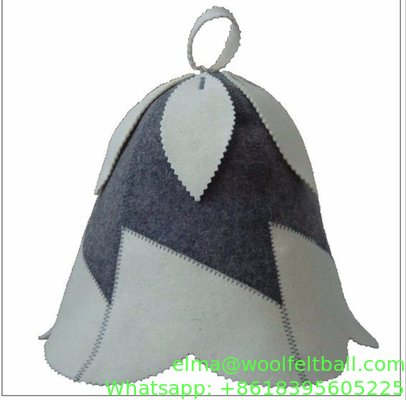 Customed wool felt sauna hats supplier