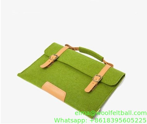 top quality factory price felt laptop sleeve with leather handle supplier